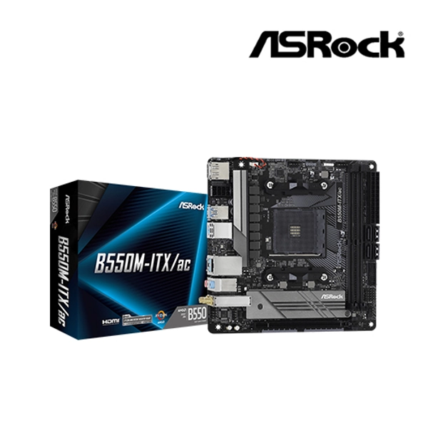 ASROCK B550M-ITX/ac Motherboard - AMD B550 AM4 Socket / DDR4 / Mini-ITX ...